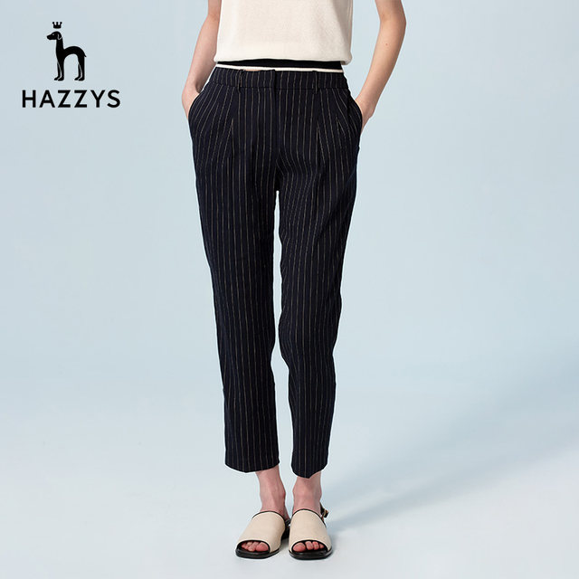 HAZZYS Hargis counter new spring and summer lady casual pants cotton and thin models thin Korean ...