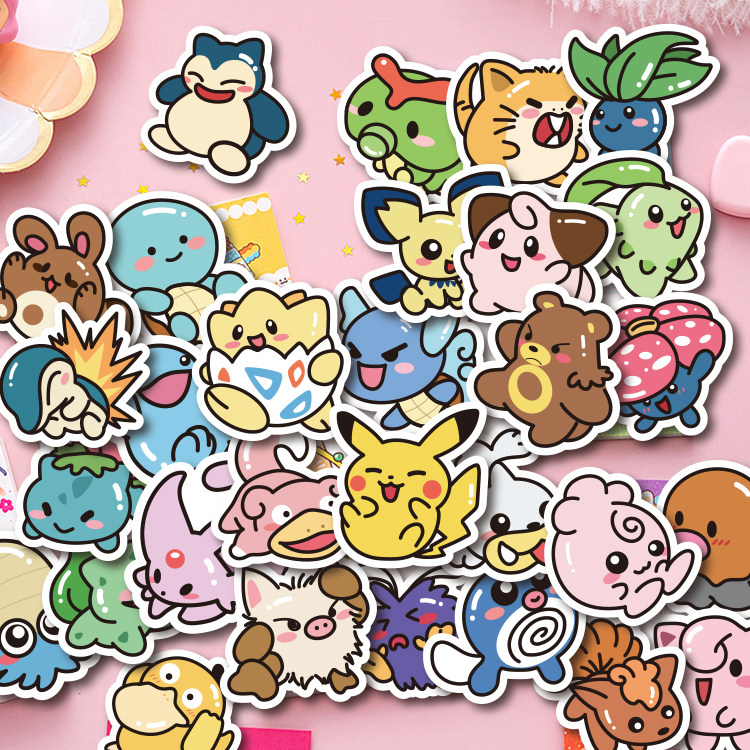 100 cute Q version Pokémon stickers Pokémon ins high-looking creative ...