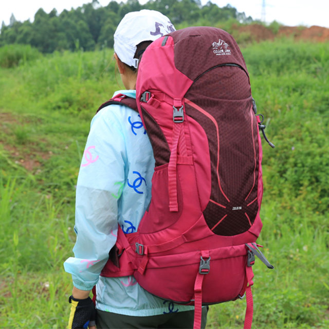 Outdoor mountaineering backpack 50L ultra-light large capacity hiking ...
