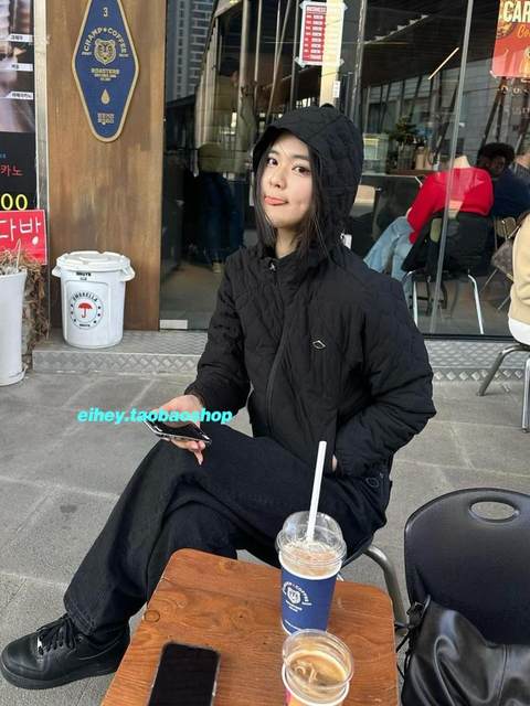 eihey hey diamond short fashionable cotton jacket slim fit hooded ...