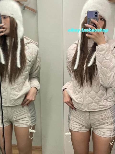 eihey hey diamond short fashionable cotton jacket slim fit hooded ...