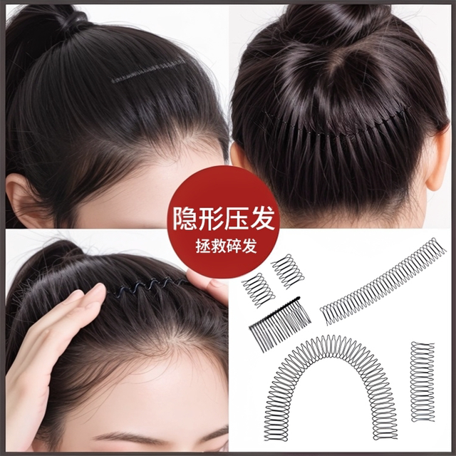 Invisible hairpin female back of head clip fixed hair forehead broken ...