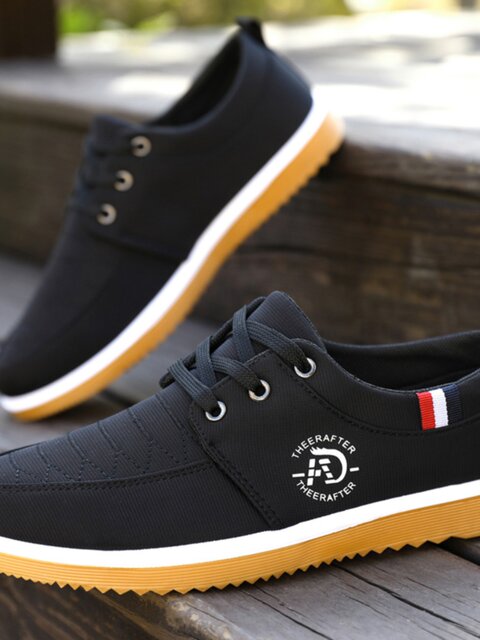 Cloth shoes men's beef tendon large bottom anti -slip wear resistance ...