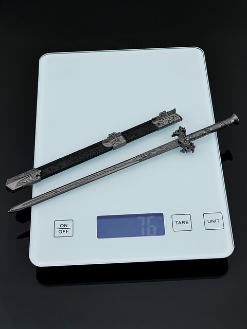 22cm ancient famous sword cold weapon Taizong sword with sheath Tang Hengdao full metal weapon ...