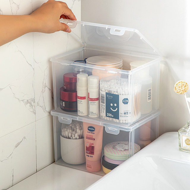 Bathroom vanity cosmetics storage box bathroom skin care product ...