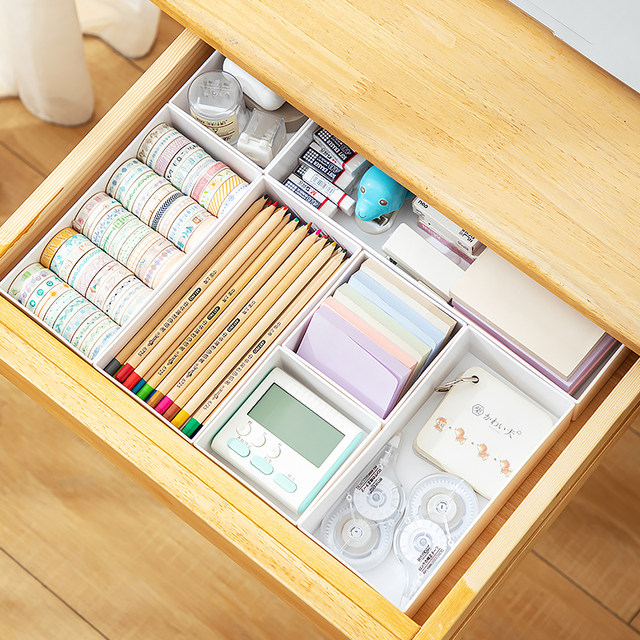 Drawer storage partition built-in dresser desk desk stationery deep ...