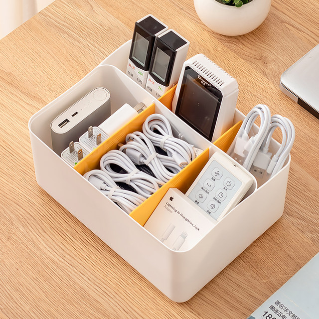 Mobile phone charger data cable sort out the storage box desktop ...