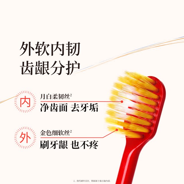 Huibaishi wide-head 48-hole adult toothbrush and children's age ...