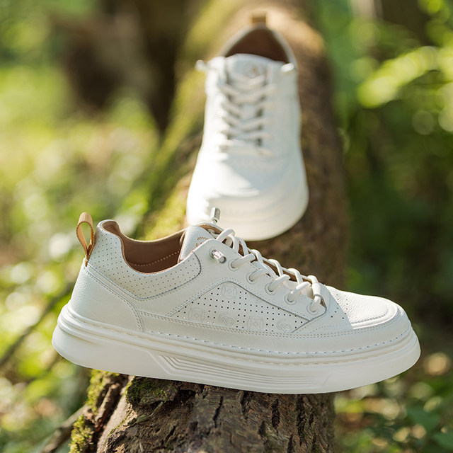 Aokang Men's Shoes 2024 Summer New Casual Shoes Perforated Breathable ...