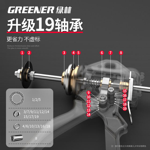 Green forest glass glue gun structure glue glue artifact special automatic glue breaking labor ...