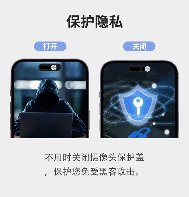 Apple 15 mobile phone camera privacy protection cover slider suitable ...