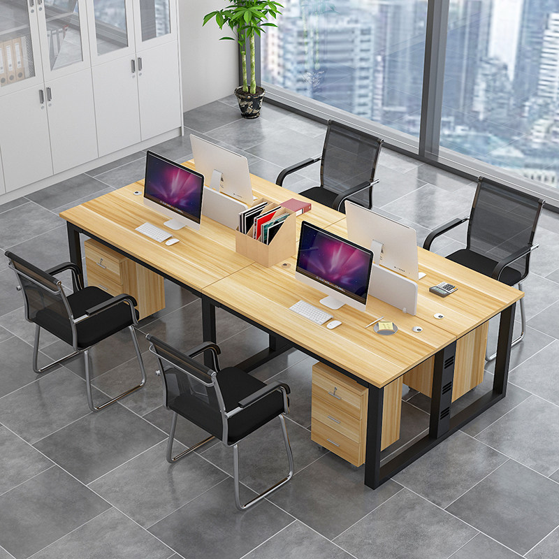 Multi -person desk 4 -person staff screen card seat 2/6 four -person ...