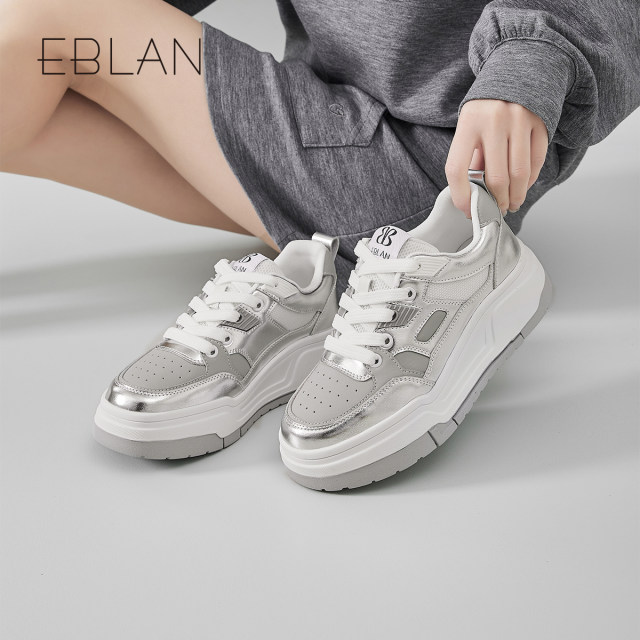 Eblan/Yidan thick bottom shoes female 2025 spring new versatile air ...