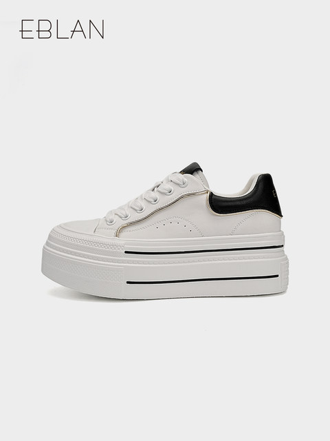 EBLAN/Yiban thick sole women's shoes 2025 spring new versatile sports ...