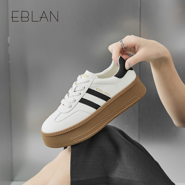 EBLAN/Yiban thick-soled moral training shoes for women 2024 autumn new ...