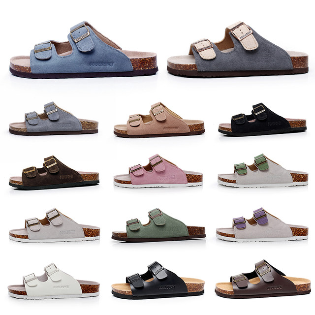 New Birken Slippers Men's Summer British Cork Slippers Non-slip ...