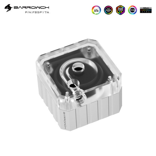 Barrowch split water and cold radiator full coverage DDC pump set black ...