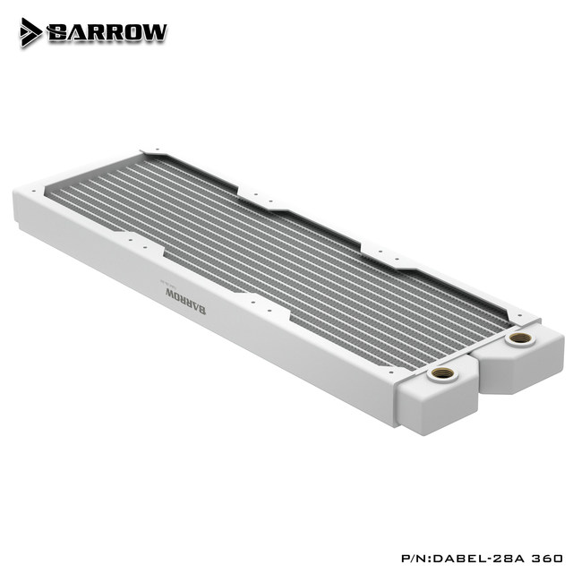 High-density single-wave copper white water-cooled radiator 28MM thick ...