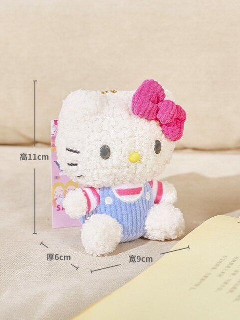 Japan's Sanrio genuine polar fleece hellokitty Hello Kitty kt cat doll doll plush bag pendant