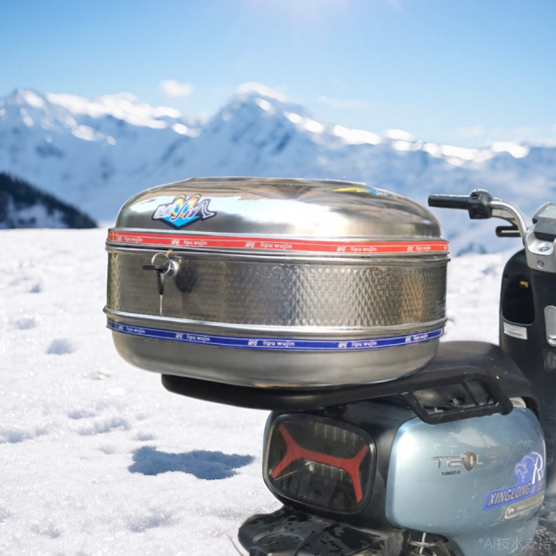 Motorcycle Stainless Steel Tail Box - Scooter Trunk, Electric Vehicle ...