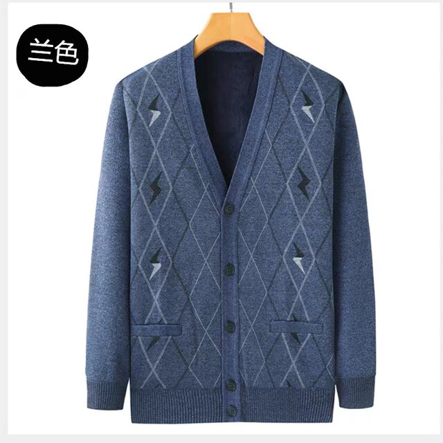 Spring and autumn knitted cardigans for middle-aged and elderly people ...
