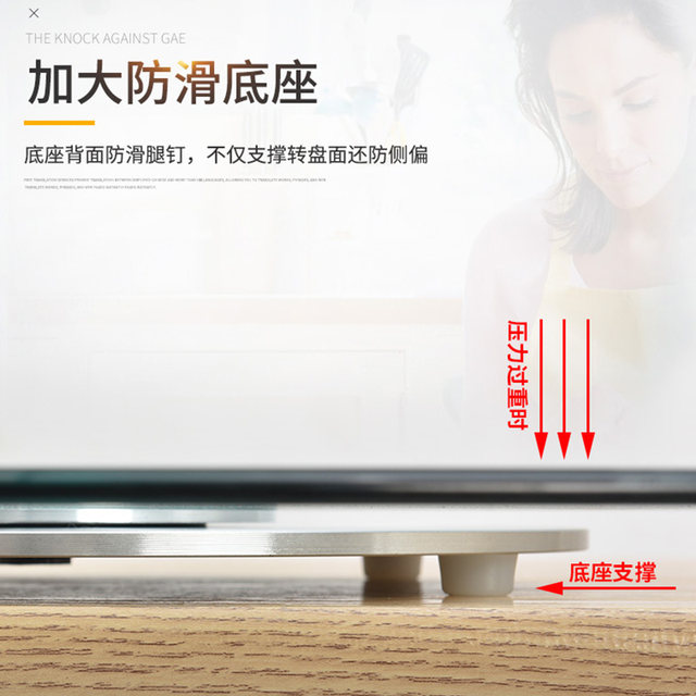 Dining table turntable tempered glass round table turntable home ...