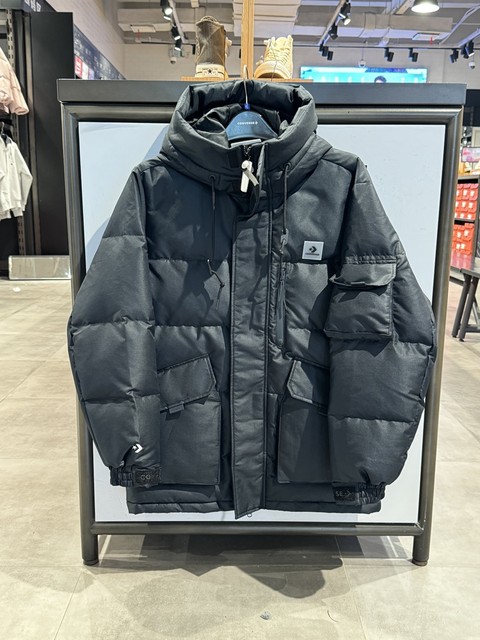 Converse winter men's mid-length waterproof multi-pocket solid color ...