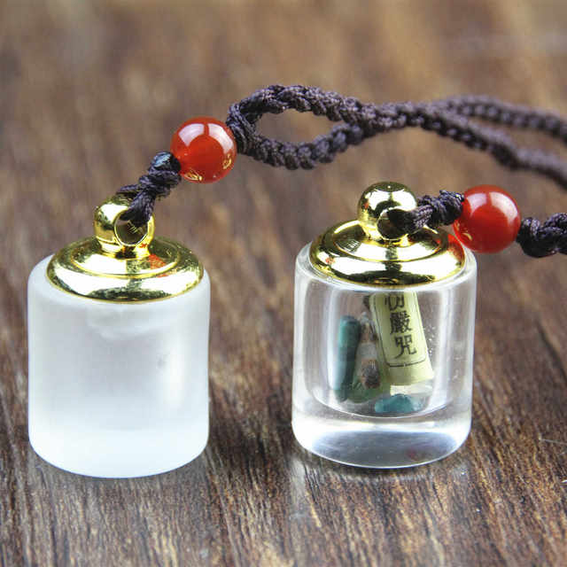 Transparent Gawu box amulet pendant Nepalese relic pagoda small ...