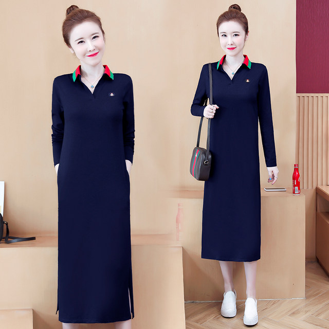 Spring and autumn, ocean, age -reducing bottom POLO long sleeve sports ...