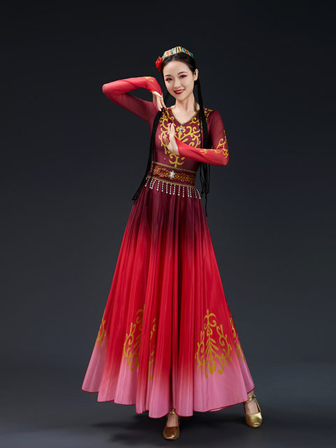 New Xinjiang dance costumes for women adult Uyghur dance opening dance ...