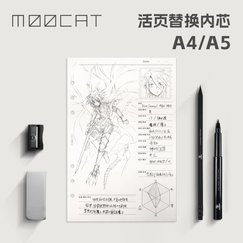 Oc Paper Figurine - Baji Paper Moocat Character Avatar