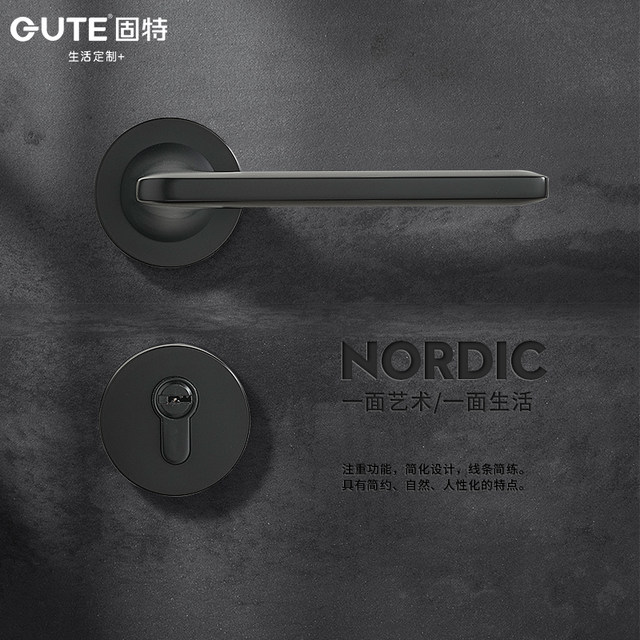 Good bedroom door lock indoor wooden door household universal door ...