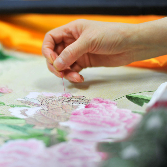 Suzhou embroidery handmade diy kit self-embroidery material package for ...