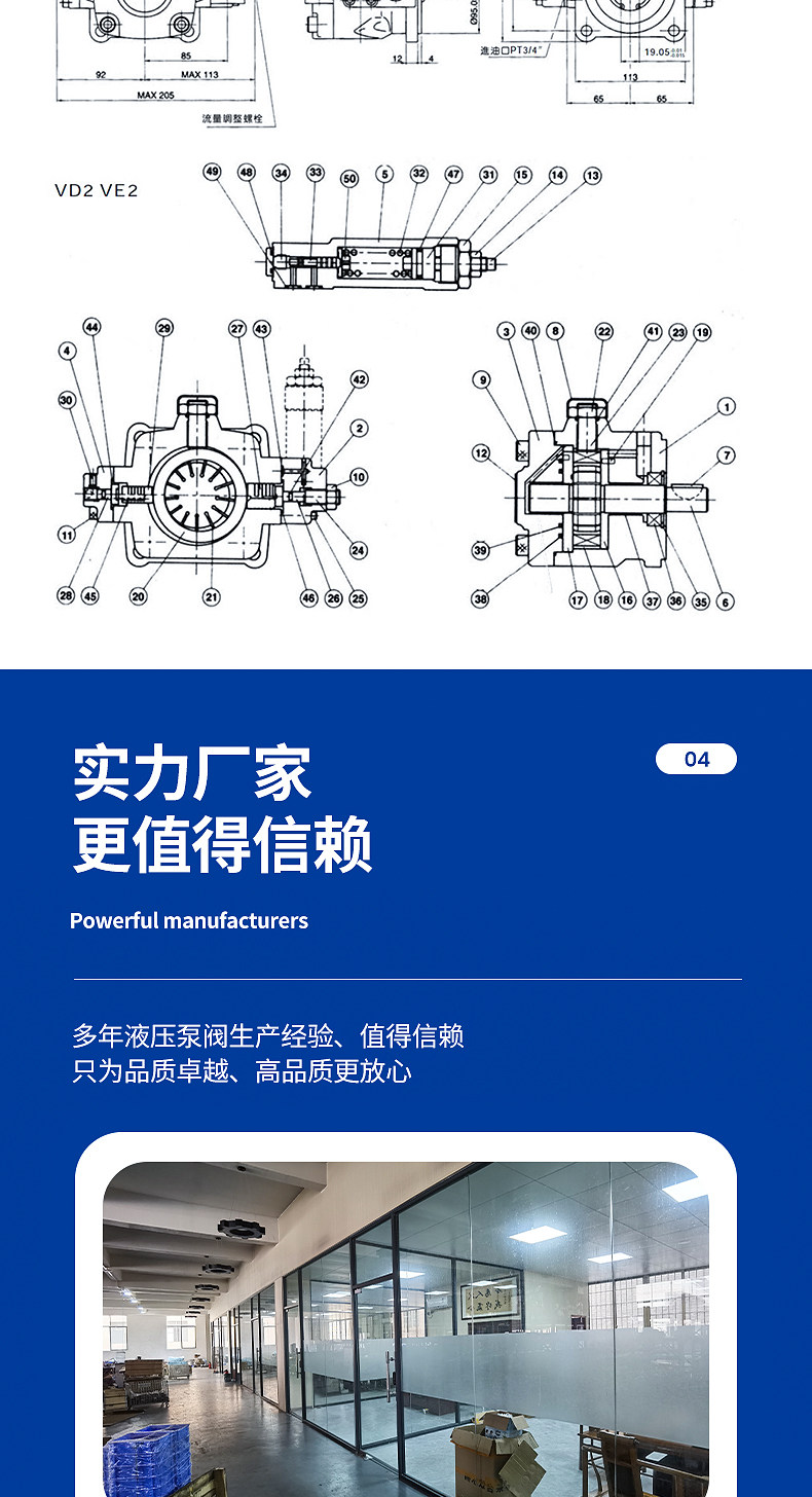 Yisheng Ve2 Series Electric Variable Vane Pump - Hydraulic Oil Pump