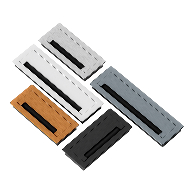 Aluminum alloy threading box square computer desk TV cabinet threading ...