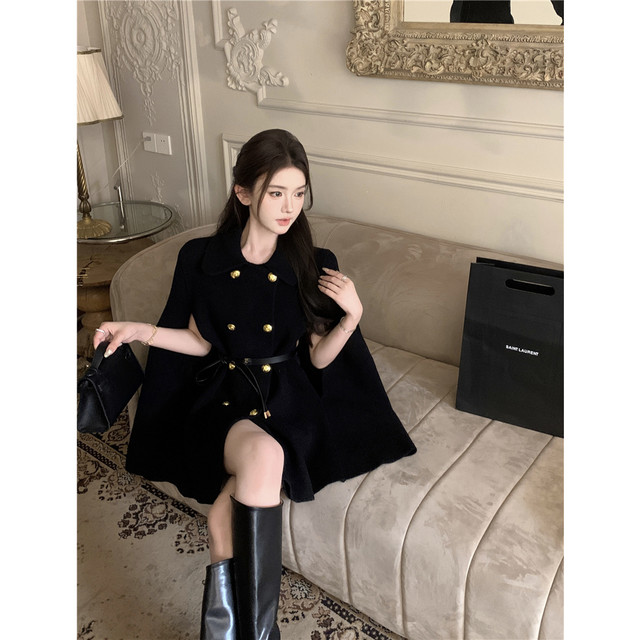 2024 new women's Korean chaebol cloak fashion trend versatile slim slim ...