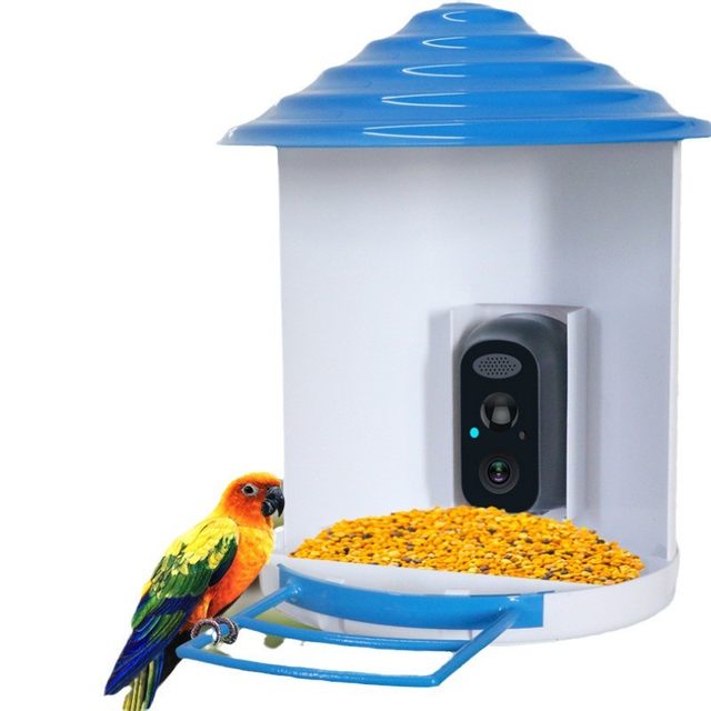 Popular intelligent AI recognition bird solar wireless pet feeding ...