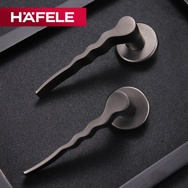 German Hafele Bedroom Door Import Copper Door Handle Separates Wooden ...