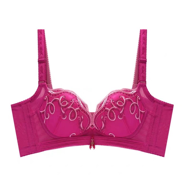 Famaner counter genuine underwear women's embroidered bra middle mold ...
