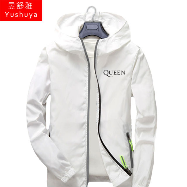 Queen cardigan jacket for men and women thin zipper hooded jacket Queen ...