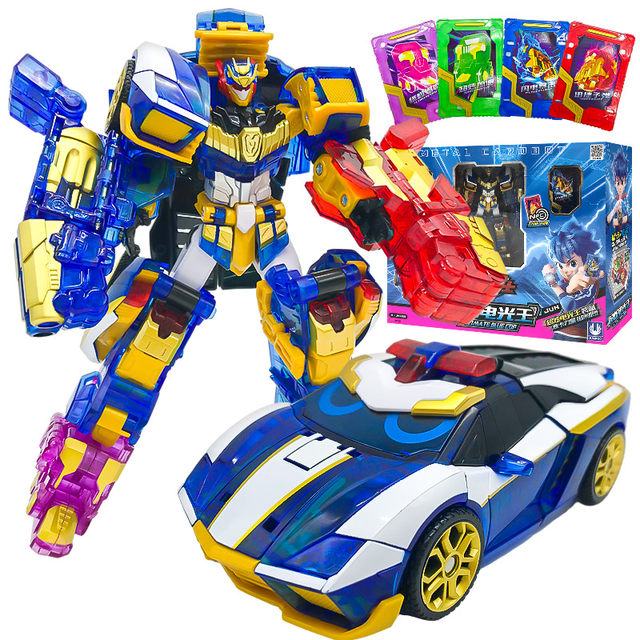 Hyun Card Fighter Genuine Toy Transformation Robot Mecha Black Iron God ...