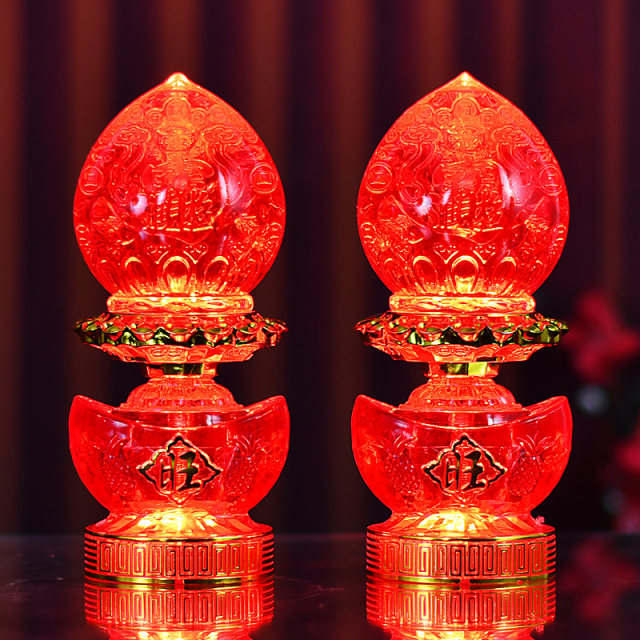 Electric candle God of Wealth lamp for lamp lotus lamp lotus lamp ...