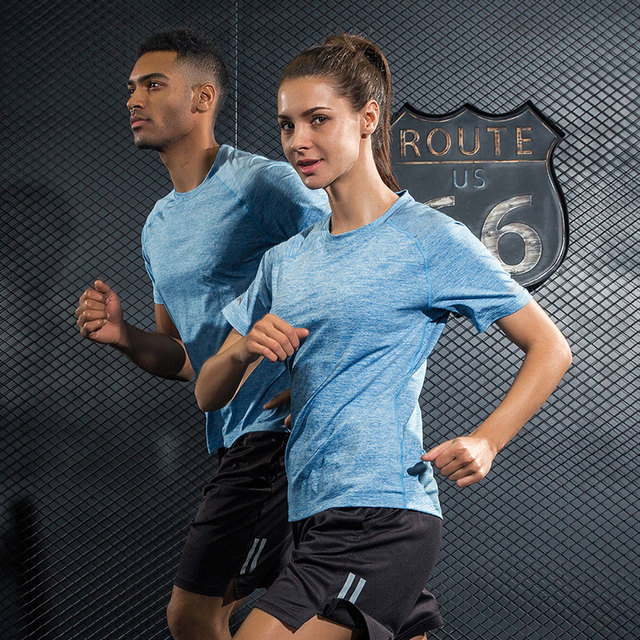 Sports short-sleeved T-shirt for men and women, quick-drying clothing ...