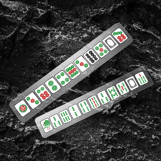 Creative Mahjong temporary parking number plate, simple and traceless ...