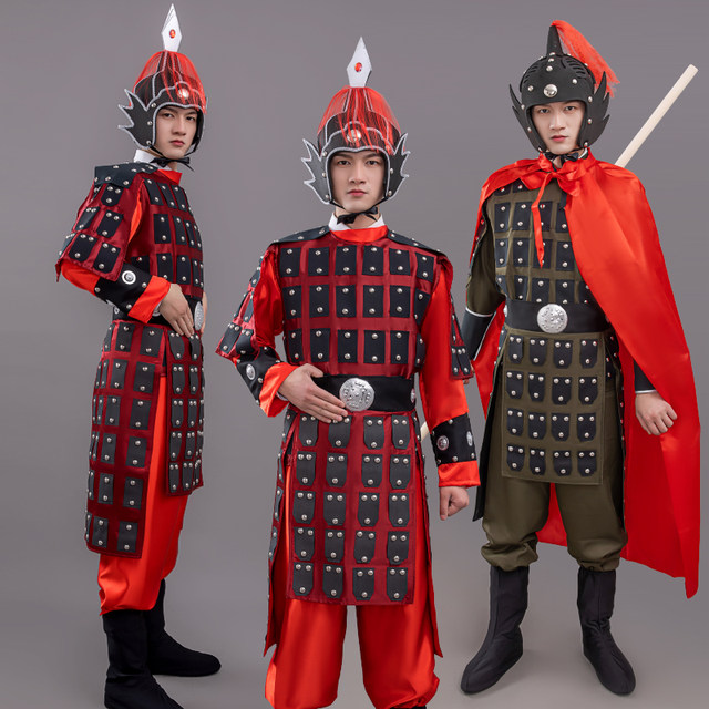 Hua Mulan Armor General Performance Costume Ancient Costume Battle Robe ...