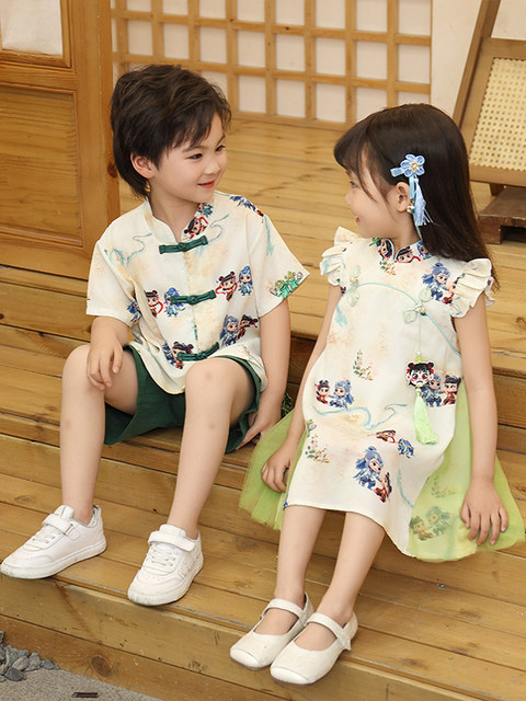 Hanfu Boys' Summer Clothes, Girls' Cheongsam, Traditional Chinese ...