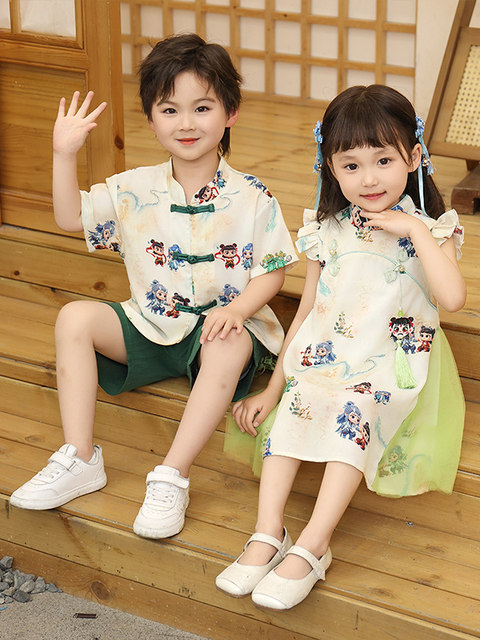 Hanfu Boys' Summer Clothes, Girls' Cheongsam, Traditional Chinese ...