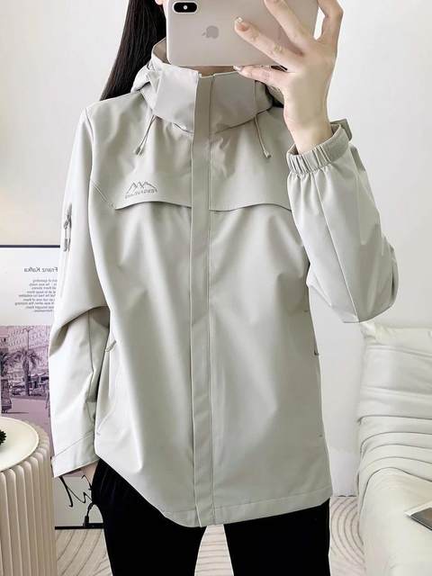 2025 new spring jacket for women spring and autumn jacket windproof waterproof mesh lined ...