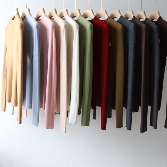 33 Wool seamless integrated molding half -high collar autumn and winter ...