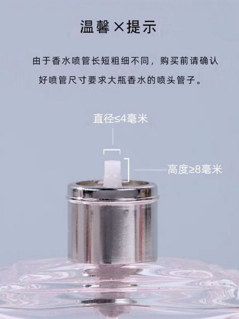 Perfume packer Perfume bottle sample with packing tool Pump head Plug ...